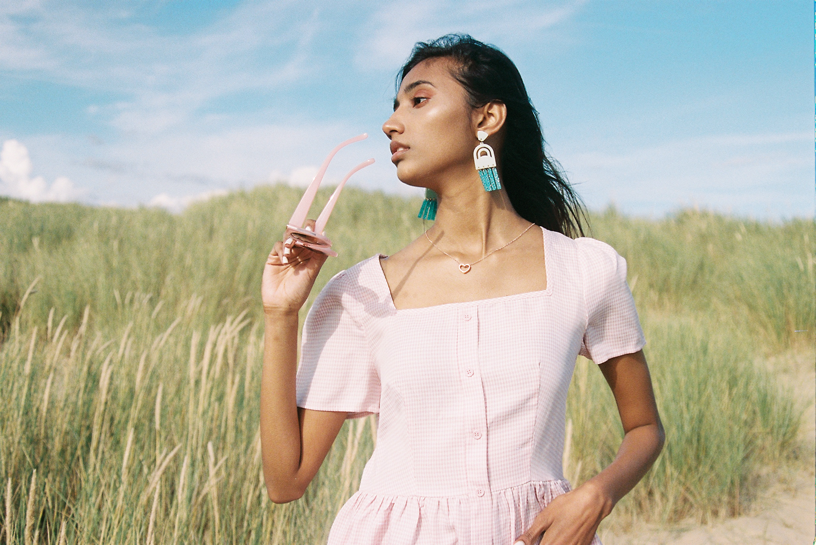 Agency model testshoots on film - shot by Ailera